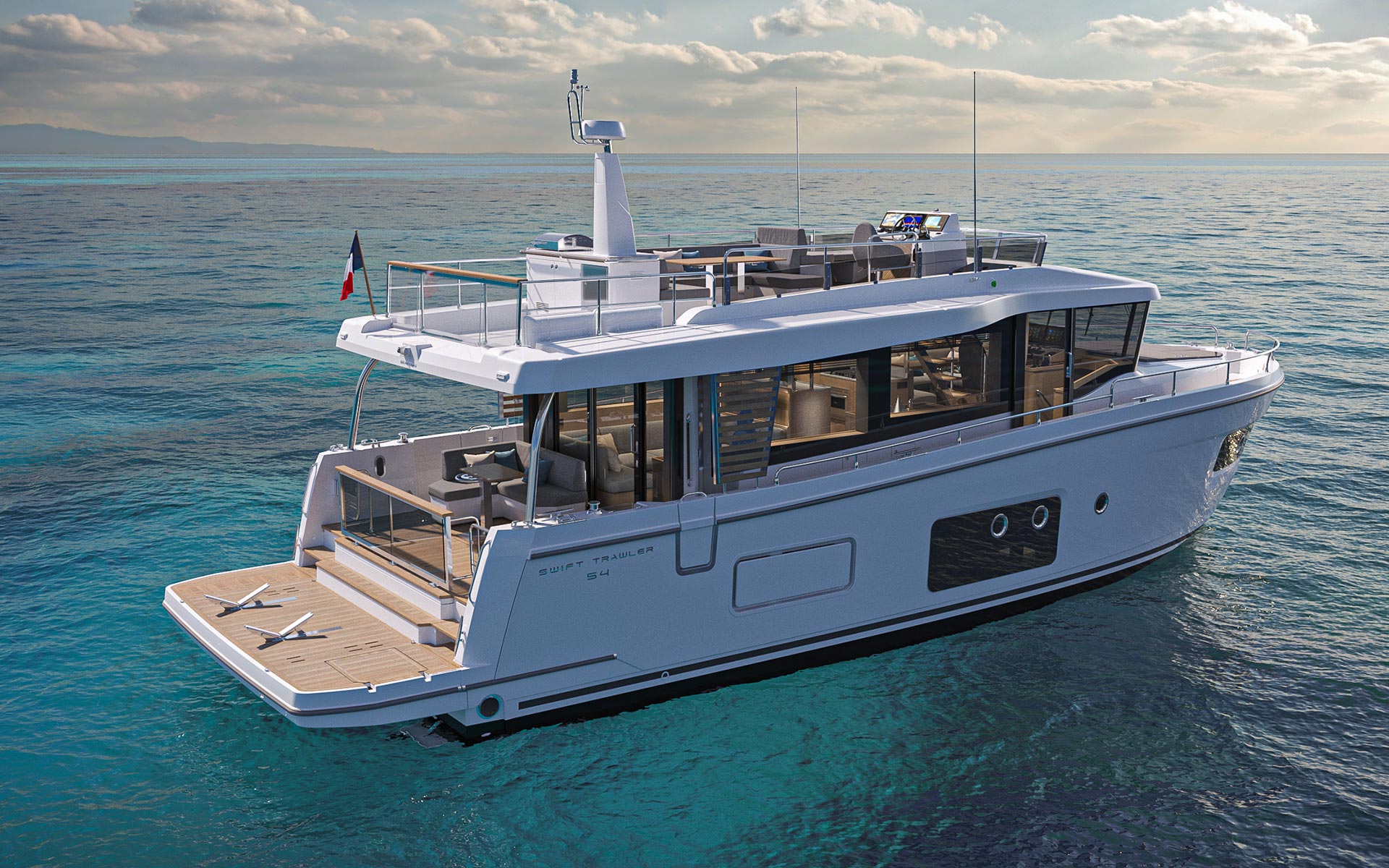 Embark on a remarkable voyage with the new Swift Trawler 54 | BENETEAU