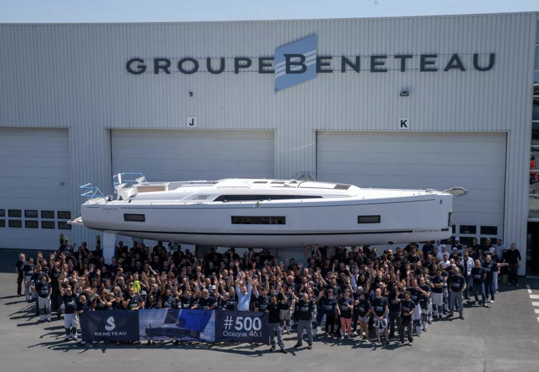 The 500th Oceanis 46.1 has been built in Cholet | BENETEAU